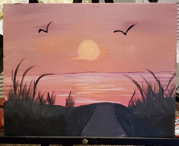 Florida Sunset - Scenes by Tracy - Paintings & Prints, Landscapes ...