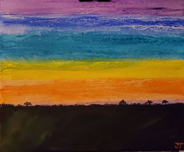 Texas Sunset - Texas Pi - Paintings & Prints, Landscapes & Nature ...