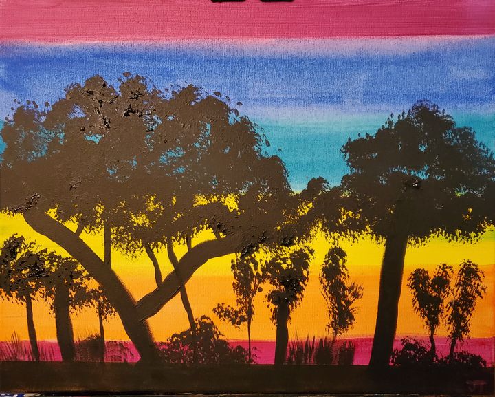 Texas Sunset 2 - Texas Pi - Paintings & Prints, Landscapes & Nature ...