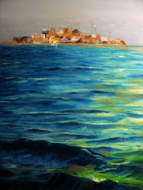 Alcatraz Island view from the Ferry - Patrick Bornemann - Paintings ...