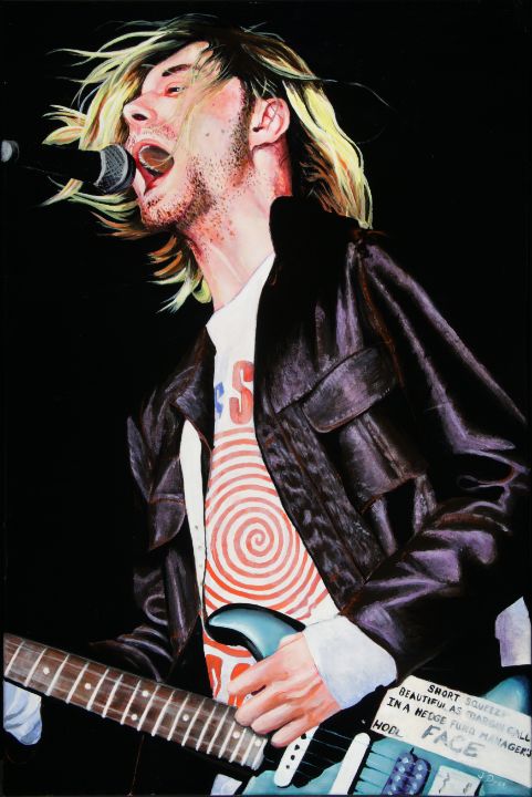 Kurt Cobain sounds - J Dyer Art - Paintings & Prints, People & Figures ...