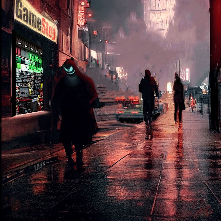 HODL into the night - J Dyer Art - Digital Art & AI, Buildings ...