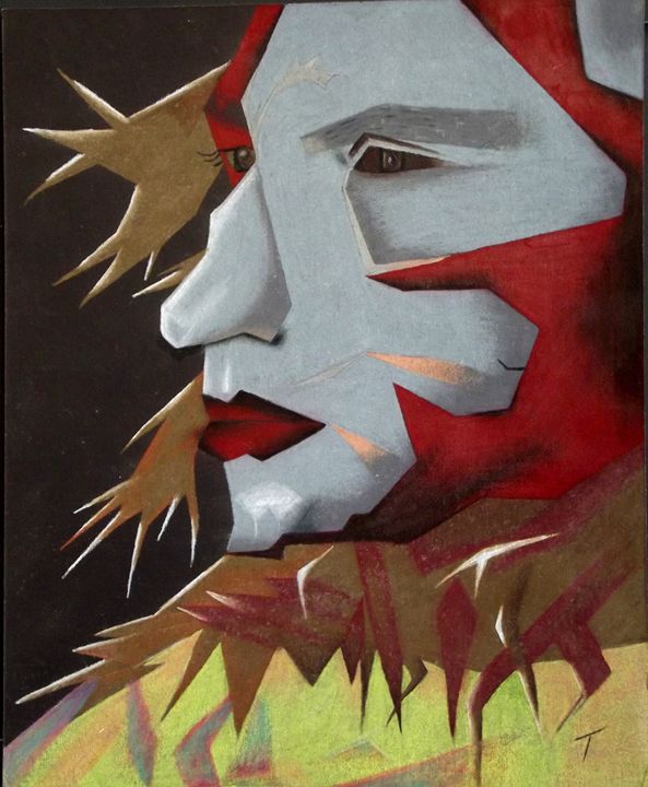 ABSTRACT CLOWN - MyMixedMedia - Drawings & Illustration, People ...