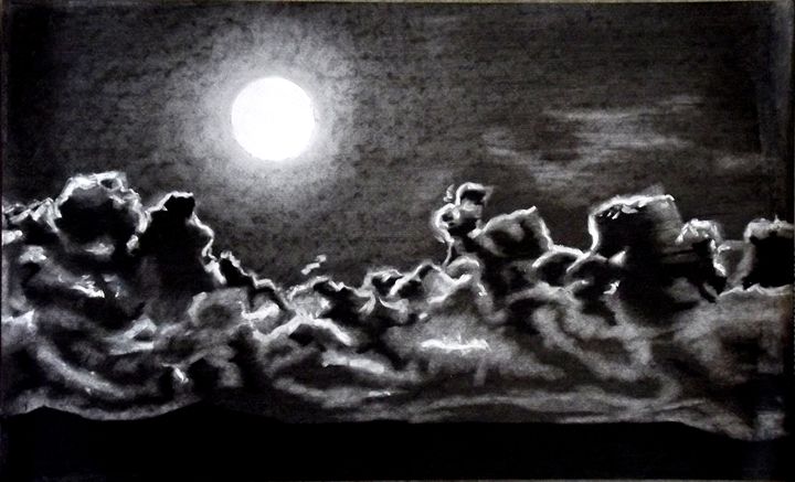 MIDNIGHT - MyMixedMedia - Drawings & Illustration, Landscapes & Nature ...