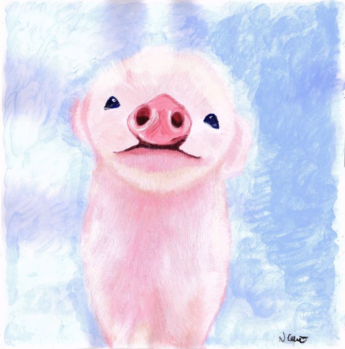 Wilbur the Piglet - NJ Art & Photography - Paintings & Prints, Animals ...