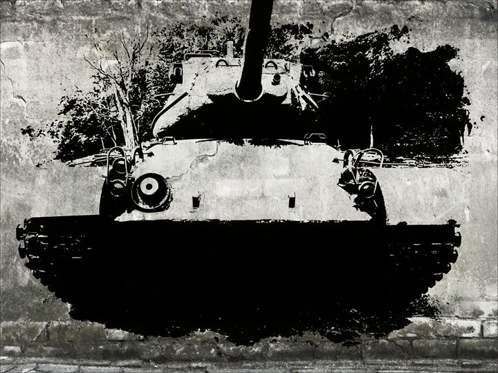 U.S. Army Tank - Frozen Face - Digital Art & AI, Politics & Patriotism ...