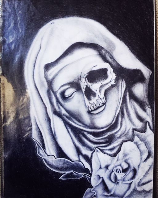 The sad nun - Art,sketch&tattoos - Drawings & Illustration, Religion ...