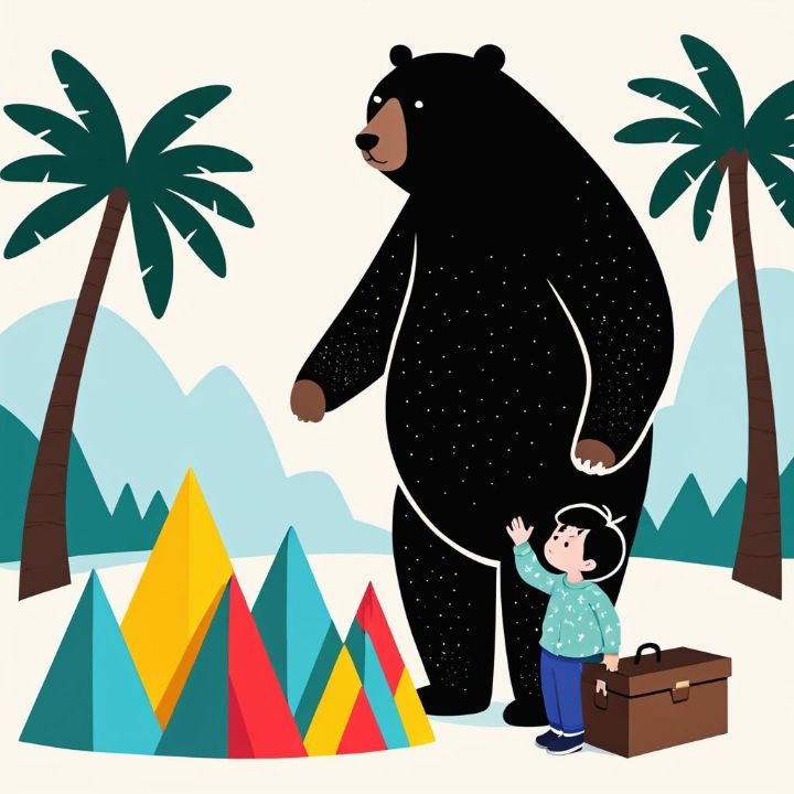 Whimsical Adventure: Child and Bear - nakamura nomi - Paintings ...