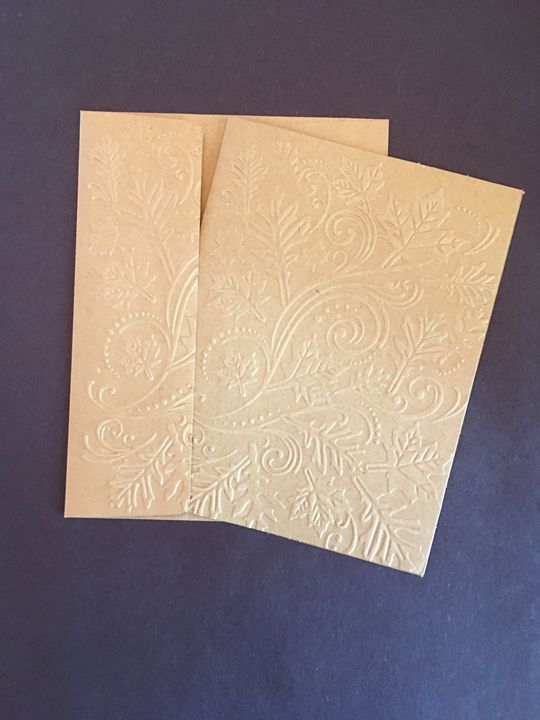 Embossed Fall Leaves Cards Set of 5 - hkOriginals - Drawings ...