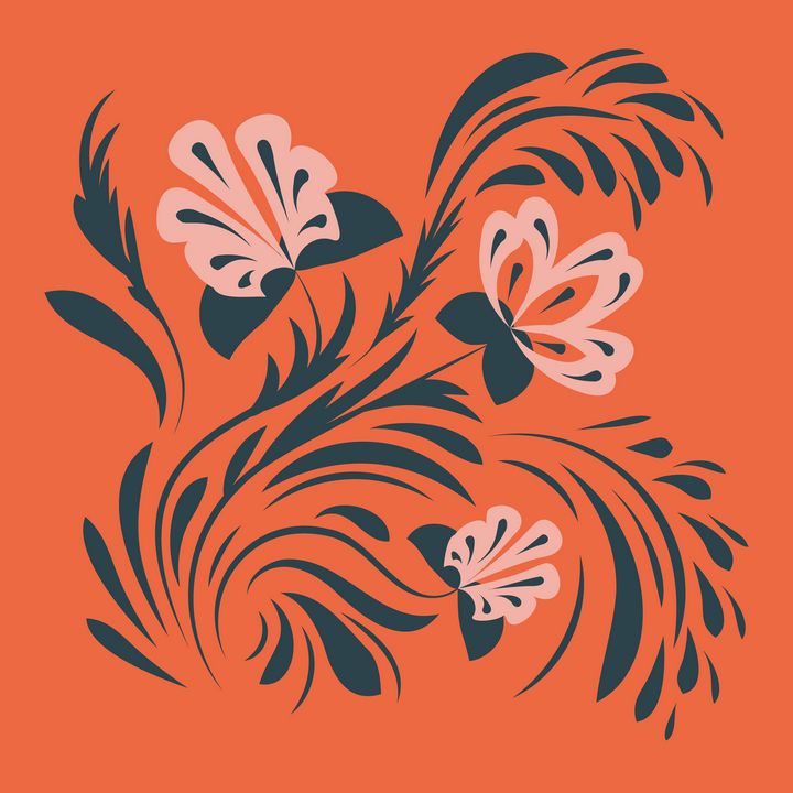 Ethnic folk flowers. Tradishional fl - Eskimos - Digital Art & AI ...