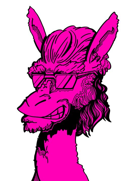 Groovy Llama - James Purdy - Paintings & Prints, Animals, Birds, & Fish ...