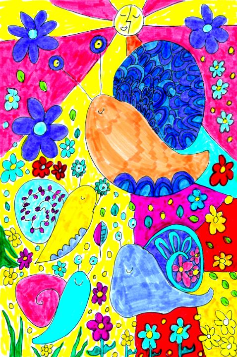 Abstract Cute Snails - Catriona Roberts Photography and Designs ...