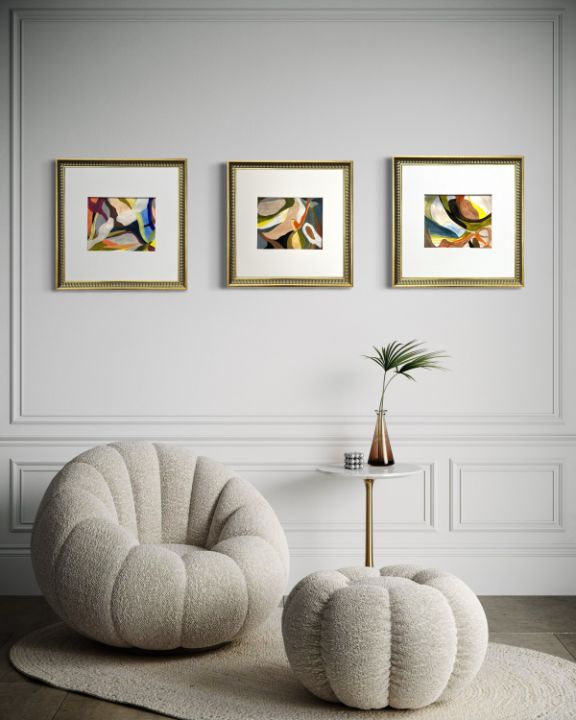 Dancing in tandem (set of 3) - Maria Esmar - Paintings & Prints ...