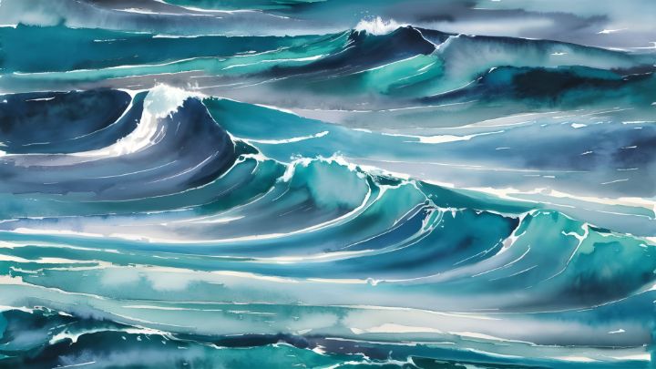 Eternal Tide - Artisan Wall Creations - Digital Art & AI, Landscapes ...