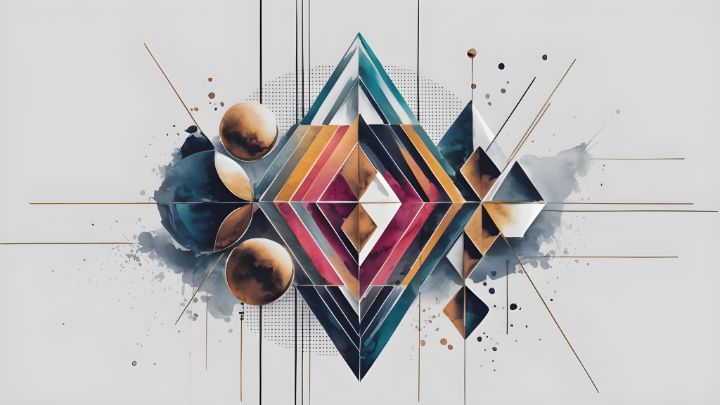 Chromatic Geometry - Artisan Wall Creations - Digital Art & AI ...