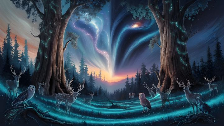 Whispers of the Celestial Grove - Artisan Wall Creations - Digital Art ...