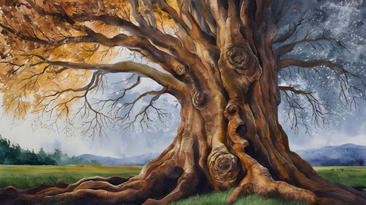 Ancient Tree of Time - Artisan Wall Creations - Digital Art & AI ...