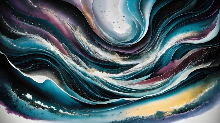 Cosmic Waves - Artisan Wall Creations - Digital Art & AI, Landscapes ...