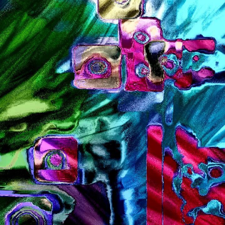 Diskettes of computer abstract art - Oozibuble Creations - Digital Art ...