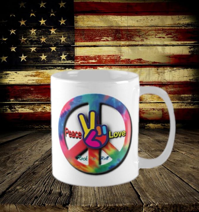Peace Sign coffee mug - Ozark Mountain Designs - Digital Art & AI ...