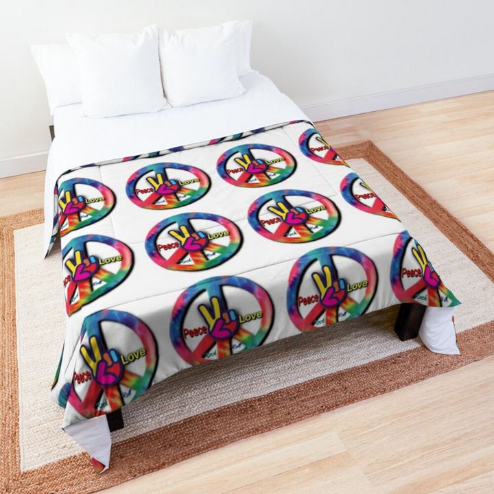 Peace Sign Comforter - Ozark Mountain Designs - Paintings & Prints ...