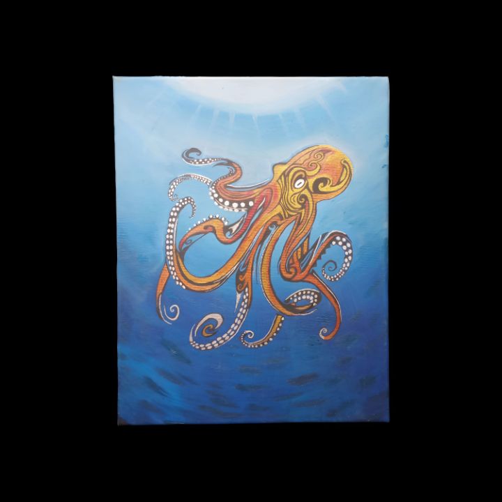 Hawaiian Tribal Octopus - Michael Solace - Paintings & Prints, Animals ...