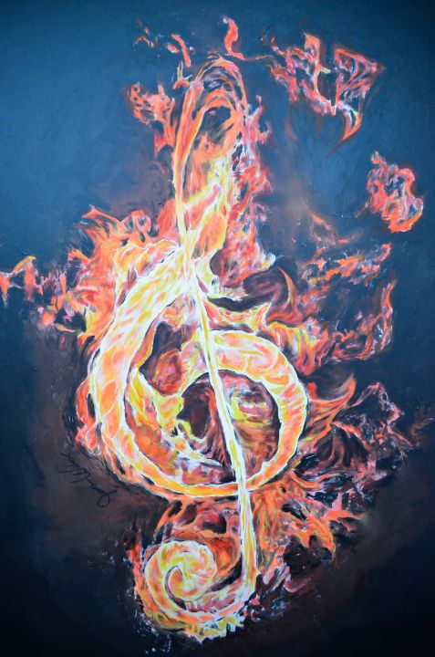 Fire Note - The Art of Jason Wilcox - Paintings & Prints, Abstract ...