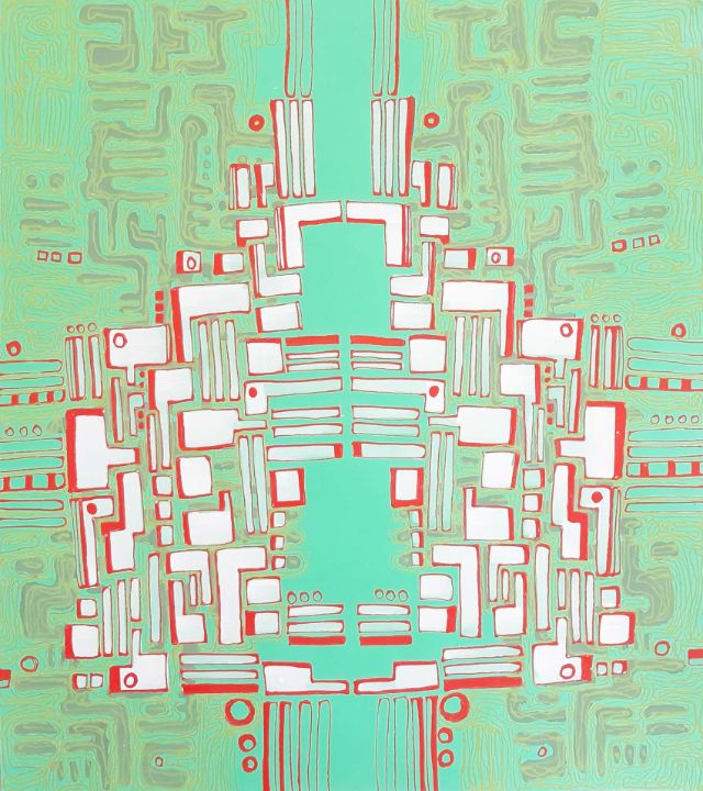 Turquoise green with white and red - Tóthová Timea _ Toth Ajhsa ...