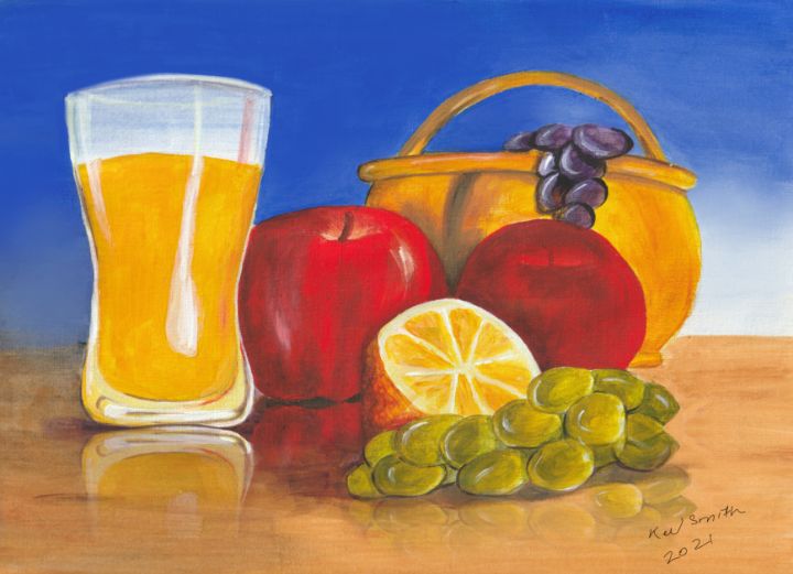 Fruits and Juice - Keith w smith - Paintings & Prints, Food & Beverage ...