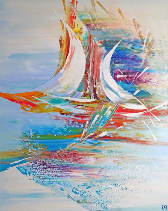 Unpredictable Destiny - Eliora Bousquet - Paintings & Prints, Abstract, Color - ArtPal