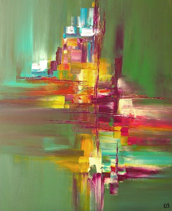 Reed Song - Eliora Bousquet - Paintings & Prints, Abstract, Color - ArtPal