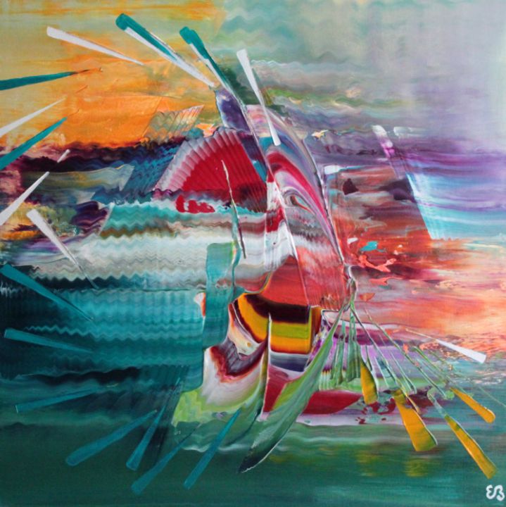 Sea-mulation (49) - Eliora Bousquet - Paintings & Prints, Abstract, Color - ArtPal