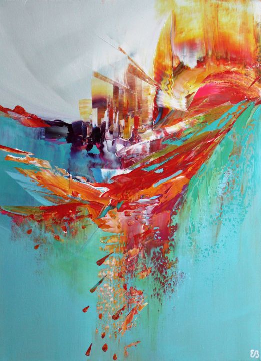 Western Sun - Eliora Bousquet - Paintings & Prints, Abstract, Color - ArtPal