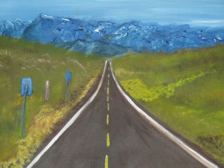 The Loneliest Road in America - Unlimited-Paintings - Paintings ...