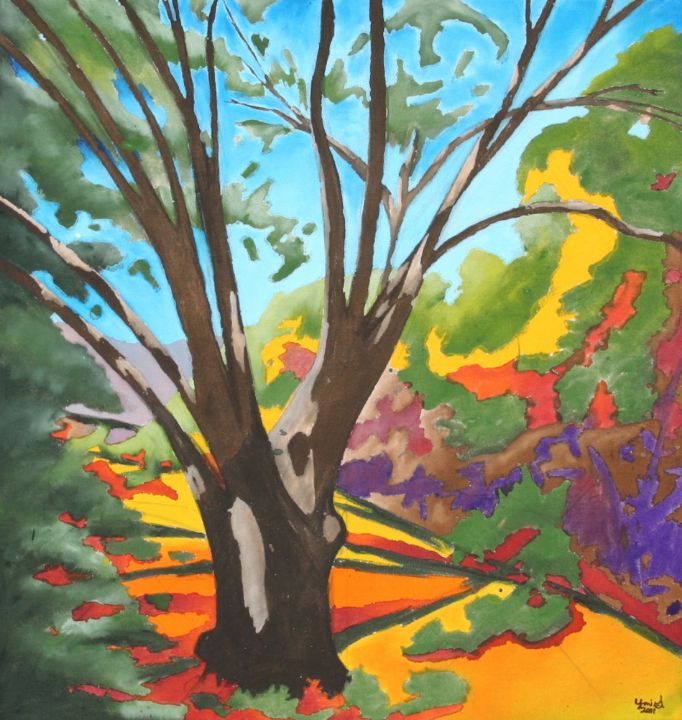 California Bay Tree - YoniGPaints - Paintings & Prints, Landscapes ...