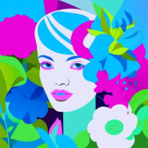 Ethereal Femininity Abstract Blossom - Pickmash - Digital Art, Abstract ...