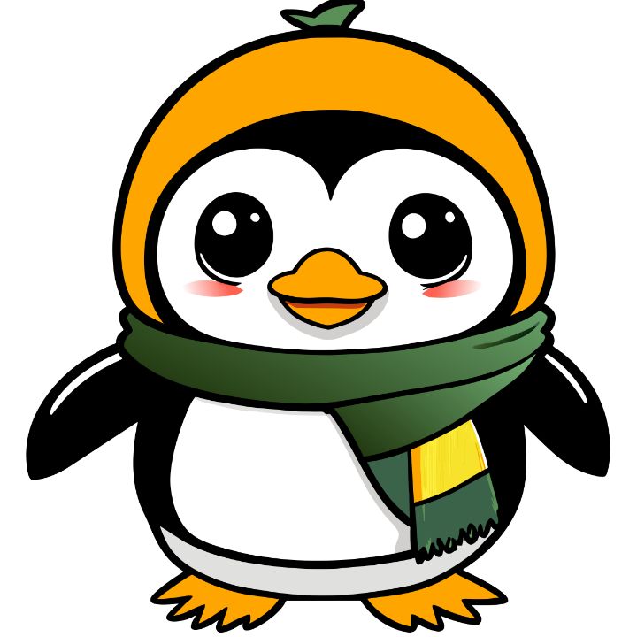 Joyful Penguin Chic - Pickmash - Digital Art, Animals, Birds, & Fish ...