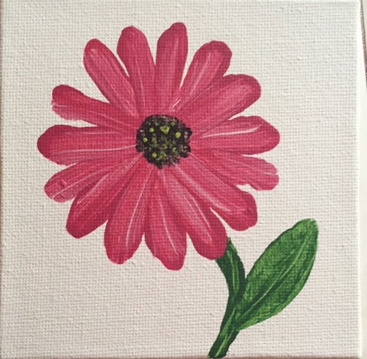 Pink Daisy - LeahLevinArt - Paintings & Prints, Flowers, Plants ...