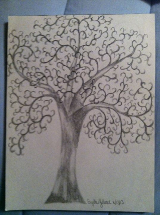 Silly Tree - LeahLevinArt - Drawings & Illustration, Flowers, Plants ...