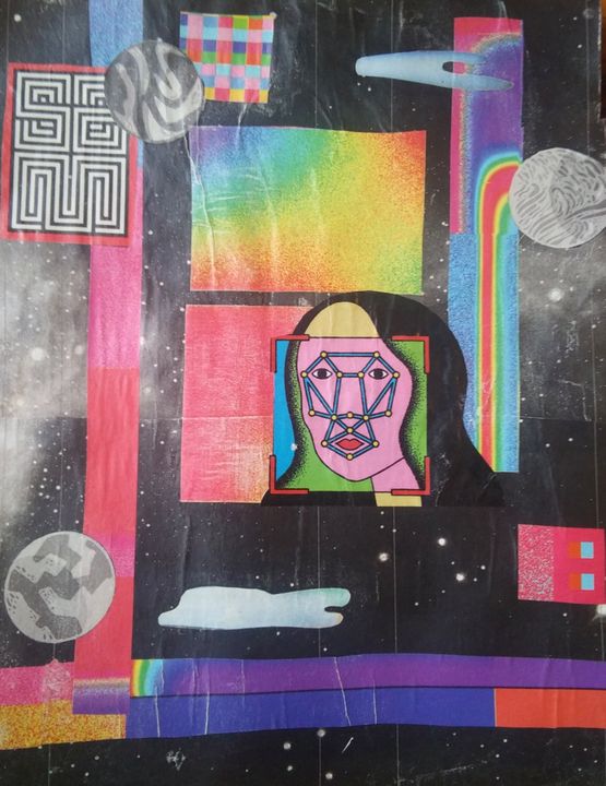 space collage - Kayla McIntosh - Crafts & Other Art, Collages - ArtPal