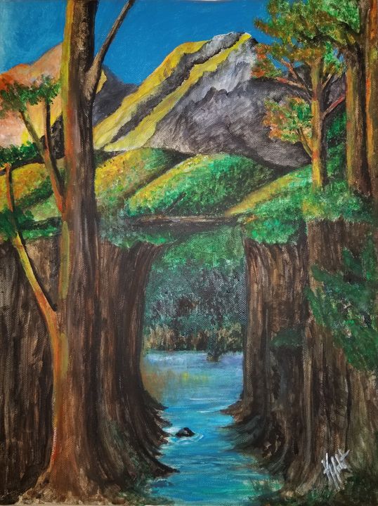 The Evening Cliff View - Paintings and Photos - Paintings & Prints ...