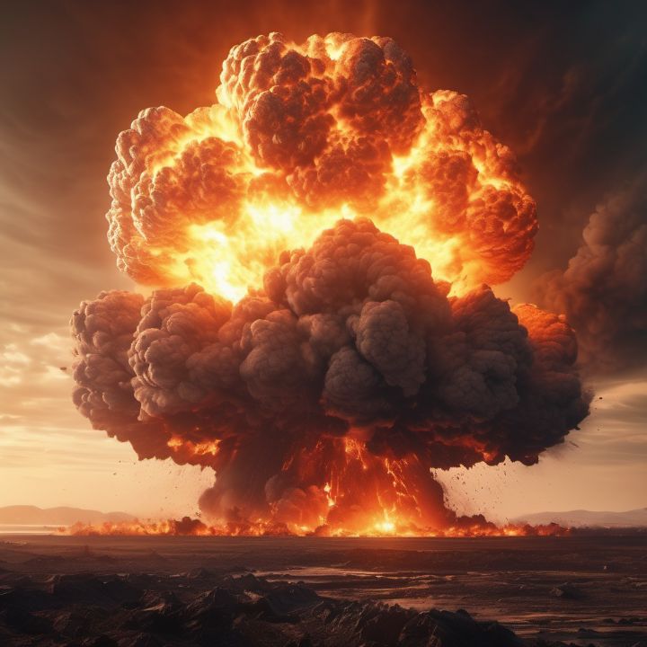 Massive Explosion - Miker - Paintings & Prints, Abstract, Landscape ...