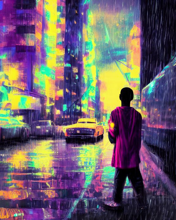 boy in street - sarramedj - Drawings & Illustration, Buildings ...