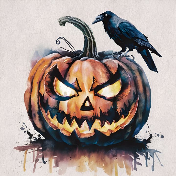 Pumpkin with a menacing face - Mr_Art - Digital Art & AI, Ethnic ...