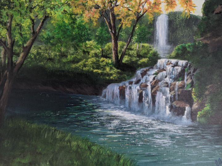 Falls on the River - Jessie's Creations - Paintings & Prints ...