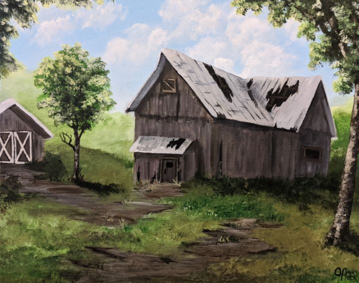 Broken Barn original painting - Jessie's Creations - Paintings & Prints ...