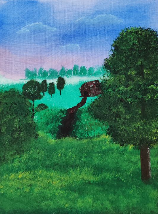 The Calm Spirit - The Thinker - Paintings & Prints, Landscapes & Nature ...