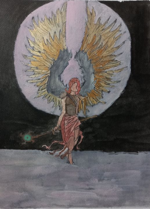 The Angel of moon - PedroArtPT - Paintings & Prints, Religion ...
