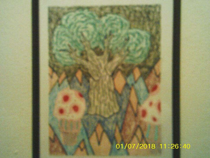 psychodelic tree - Christopher Forney - Drawings & Illustration ...