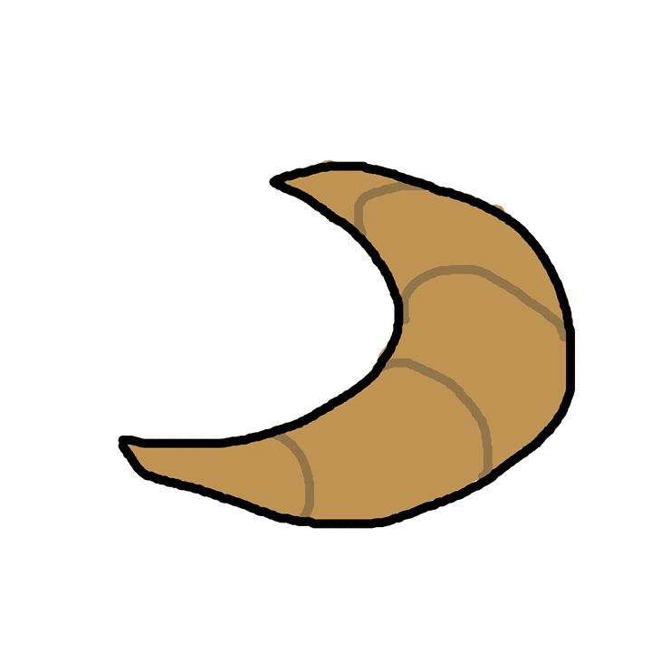 Croissant - Meme Kings Art - Digital Art & AI, Food & Beverage, Bread ...